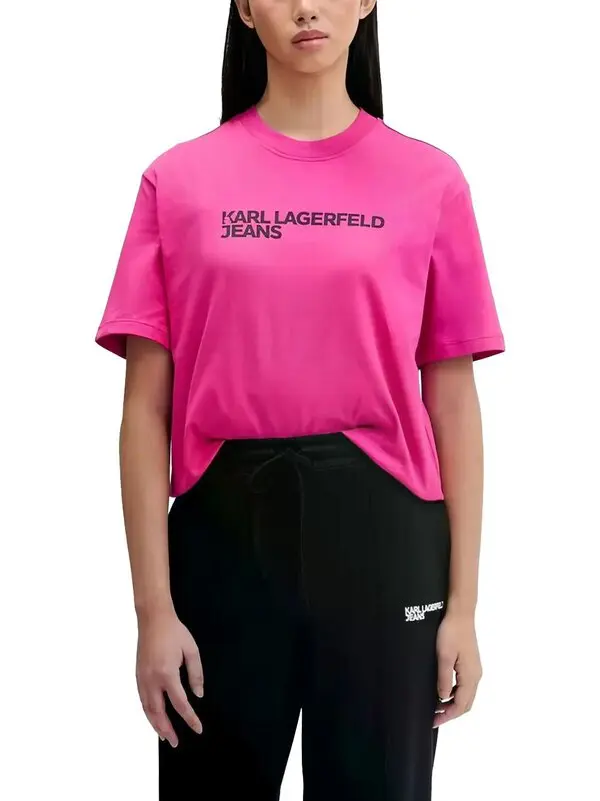 Karl Lagerfeld Logo-print T-shirt - Pink