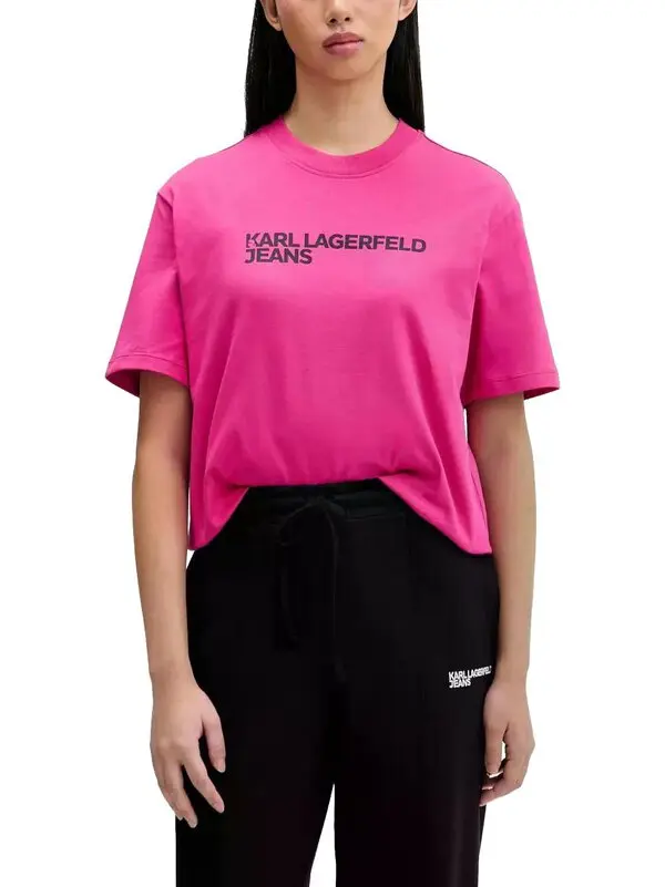 Karl Lagerfeld Logo-print T-shirt - Pink