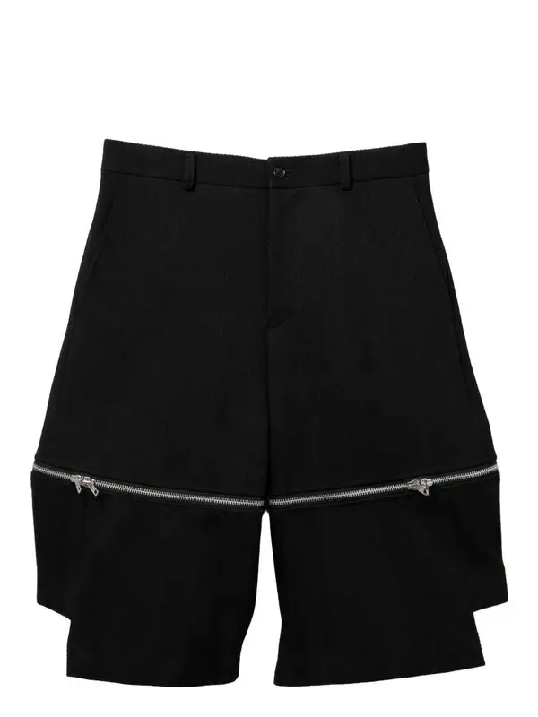 Comme Des Garçons Zip-detail Shorts - Black