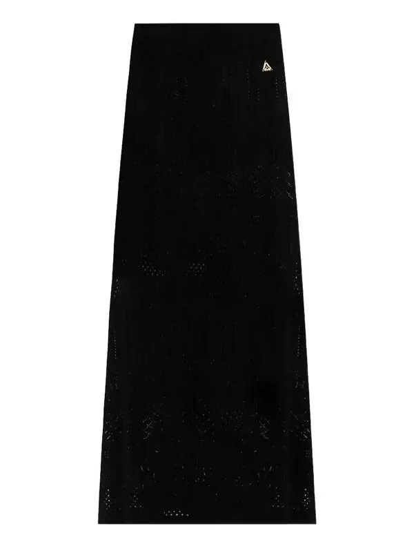 AKEP Logo-plaque Maxi Skirt - Black