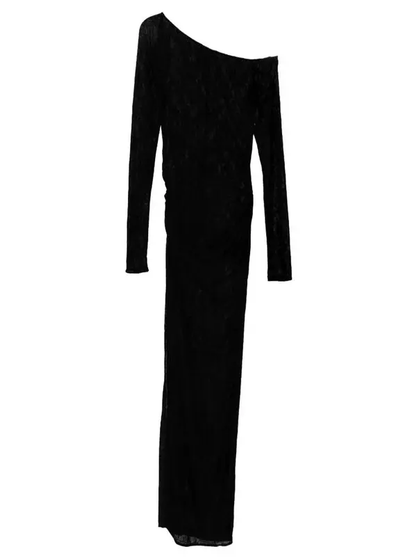 Kiki De Montparnasse Lace Long-sleeved Dress - Black