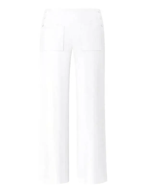 GLORIA COELHO Patch-pocket Trousers - White