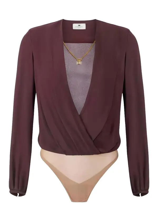 Elisabetta Franchi Pendant-necklace Bodysuit - Brown