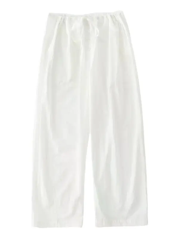 Studio Nicholson Ventura Tie-waist Placket Trousers - White
