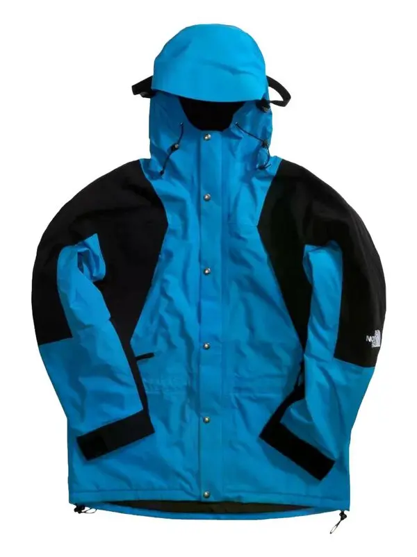 The North Face Logo-embroidered Hooded Coat - Blue