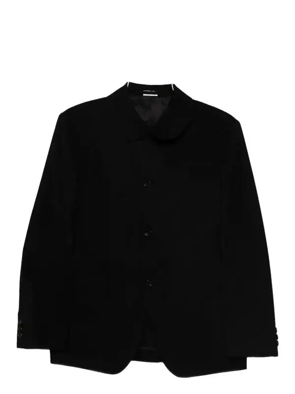 Comme Des Garçons Buttoned Jacket - Black