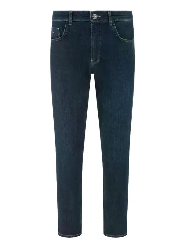 Boggi Milano Logo-patch Jeans - Blue