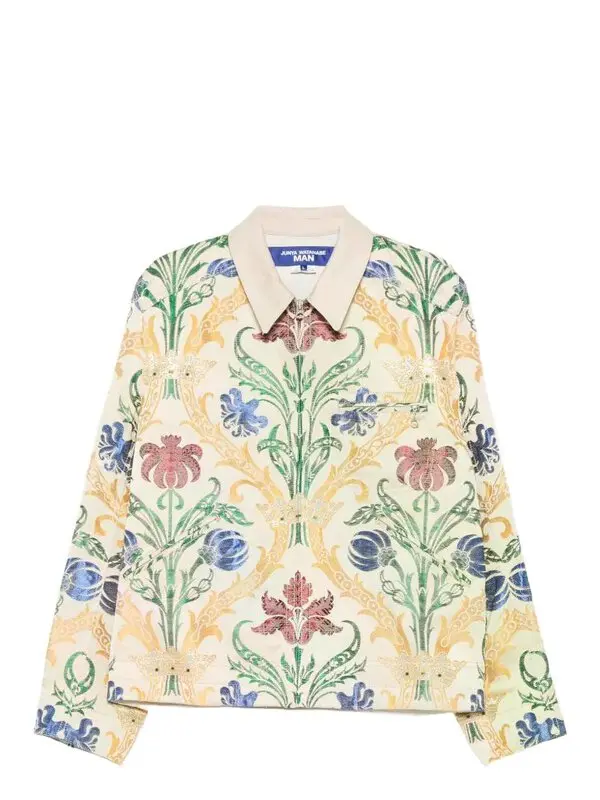 Junya Watanabe Floral-motifs Jacket - Neutrals