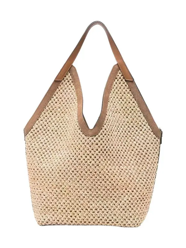 LORISTELLA Woven Shoulder Bag - Neutrals