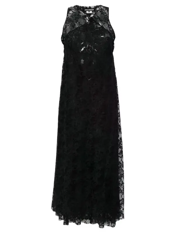Junya Watanabe Lace Midi Dress - Black