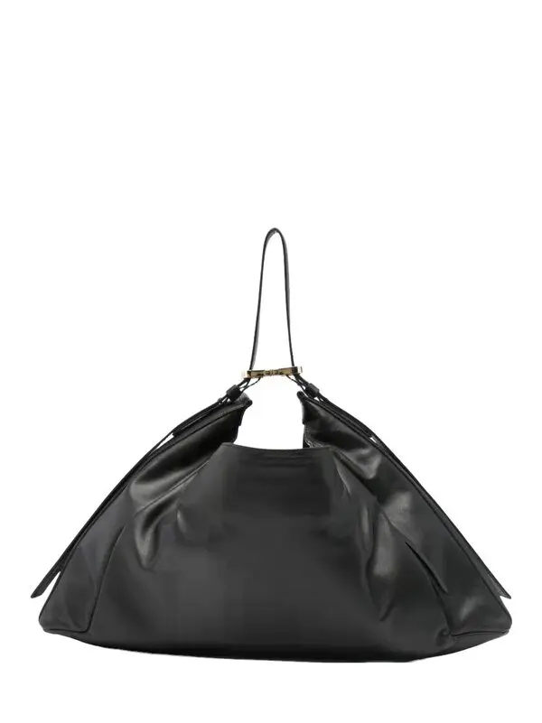 LORISTELLA Leather Tote Bag - Black
