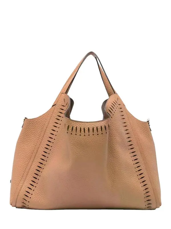 LORISTELLA Serena Laser-cut Shoulder Bag - Neutrals