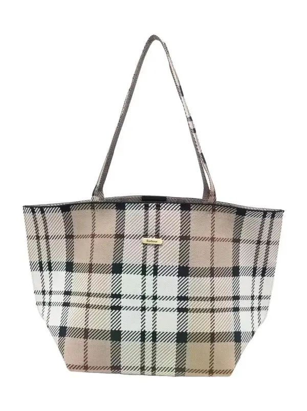 Barbour Plaid Tote Bag - Neutrals