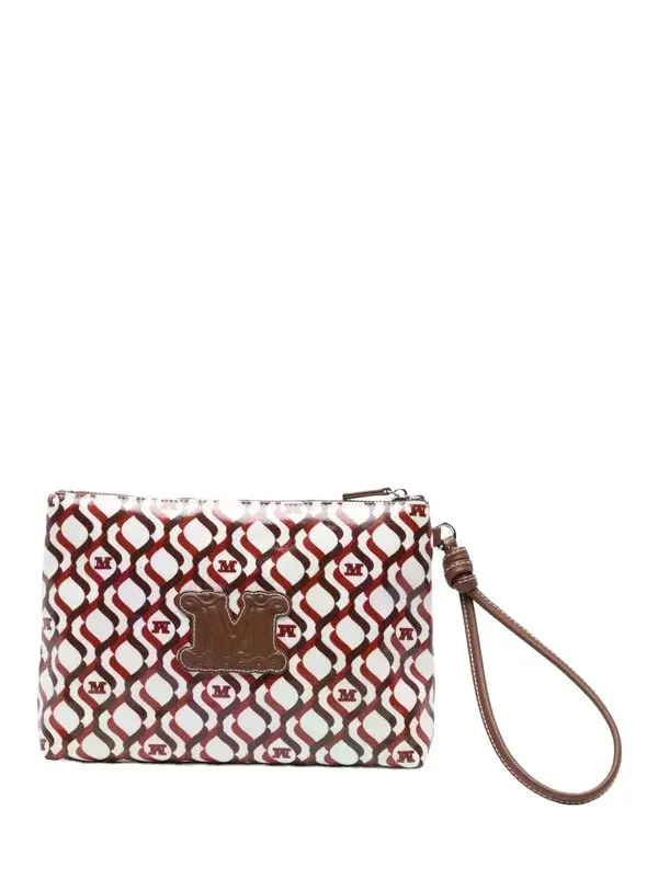 Max Mara Patterned Wristlet - White