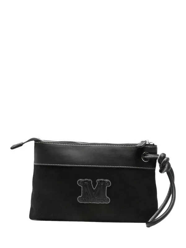 Max Mara Appliqué Pouch - Black