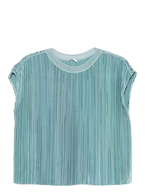 JOSEPH Cedre Pleated T-shirt - Blue