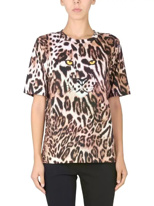 Moschino Animal Print T-shirt - Neutrals