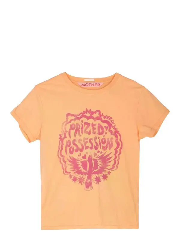 MOTHER The Lil Goodie Printed T-shirt - Orange