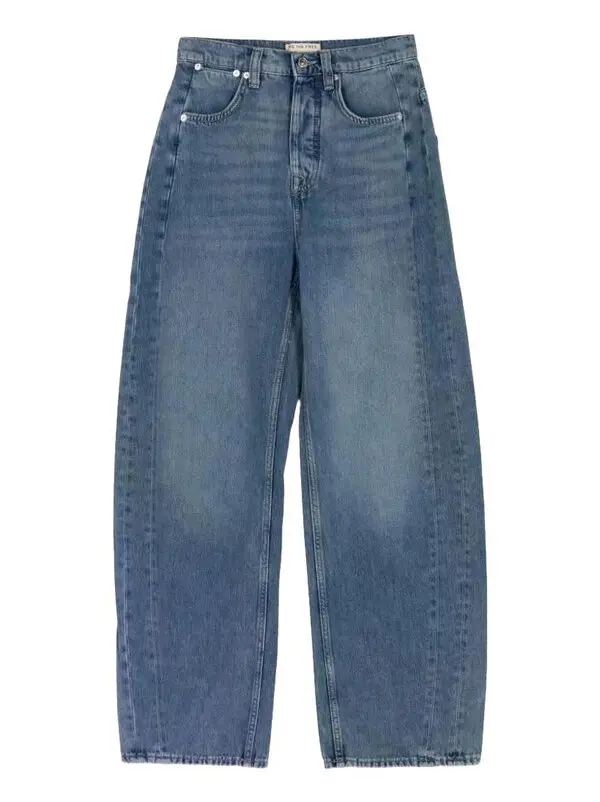 Free People We The Free Truro Baggy Jeans - Blue