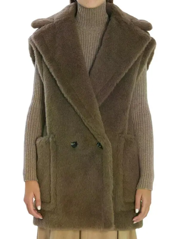 Max Mara Bormida Double-breasted Gilet - Brown
