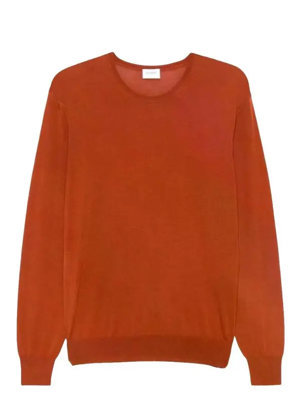 Saint Laurent Crew-neck Long-sleeve Sweater - Orange