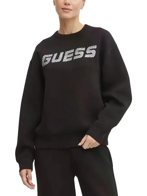 Guess Logo-embellished Sweatshirt - Black