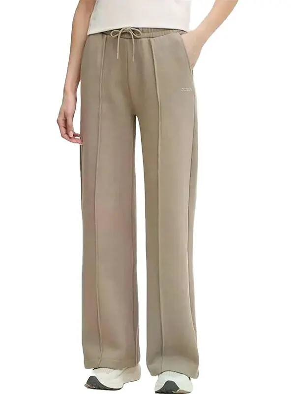 Guess Drawstring Wide-leg Track Pants - Neutrals