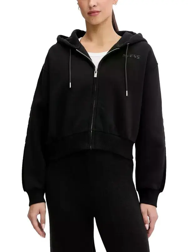 Guess Zip-up Hoodie - Black