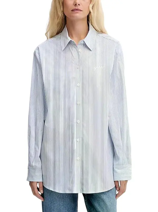 Guess Striped Buttoned Shirt - Blue