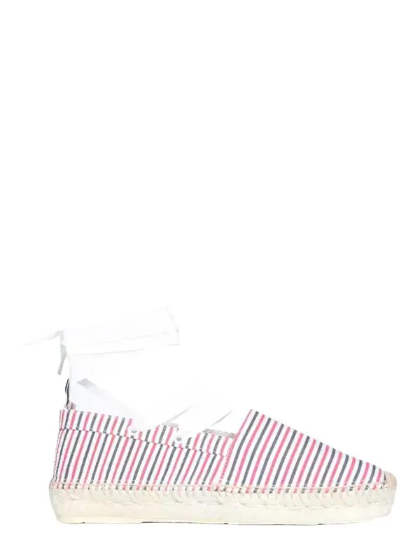 Thom Browne Seersucker Striped Espadrilles - White