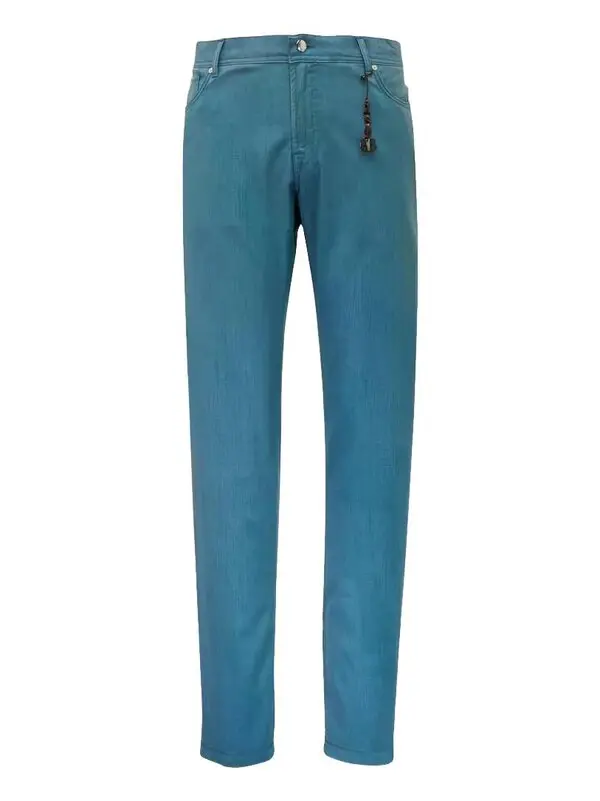 Marco Pescarolo Logo-patch Trousers - Blue