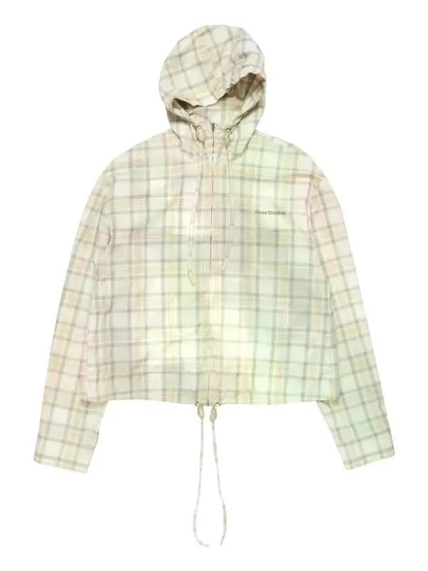 Acne Studios Plaid Hooded Jacket - Neutrals
