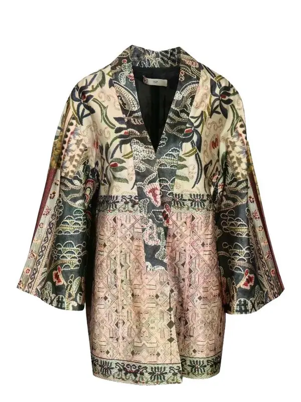 HUI HUI Printed Kimono - Neutrals