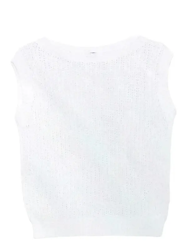 NEERA Sequin Tank Top - White