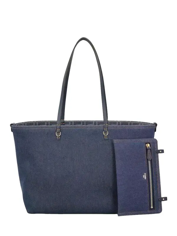 Fendi Logo-pattern Tote - Blue