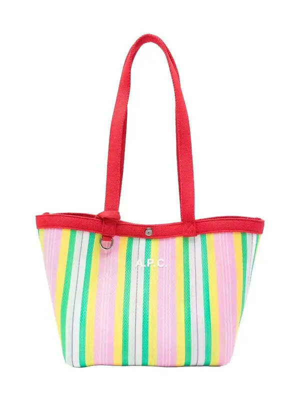 A.p.c. Striped Shoulder Bag - Pink