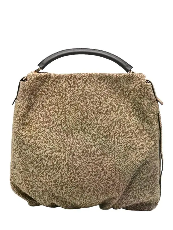Borbonese Medium Tote Bag With Detachable Handle - Neutrals