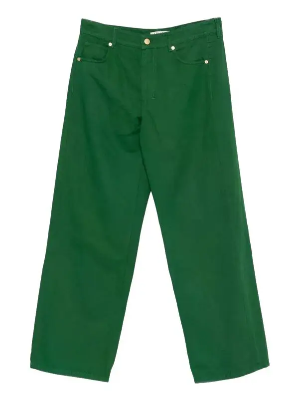 Max Mara Onorata Straight Trousers - Green