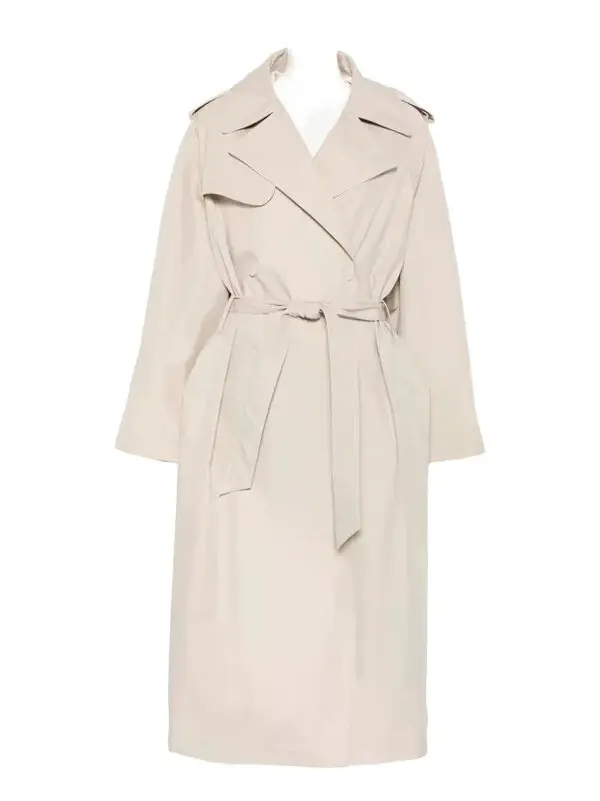 THE FRANKIE SHOP Riva Belted Trench Coat - Neutrals