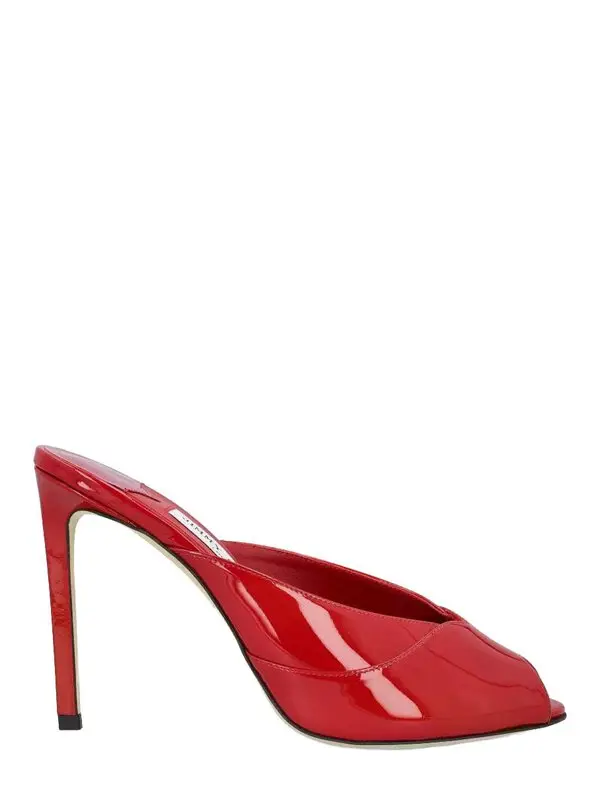 JIMMY CHOO Brigitte Leather Sandals - Red