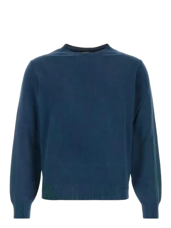 Canali Cotton Sweater - Blue