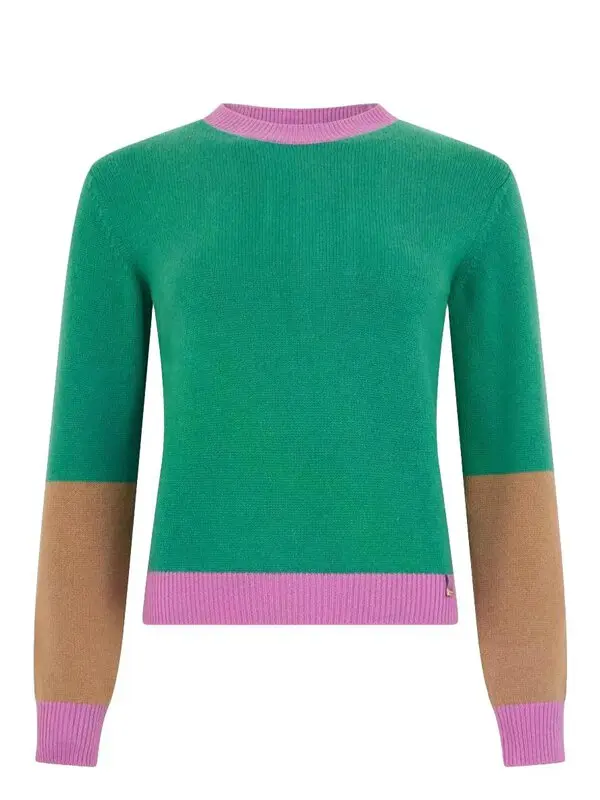 Herno Color-block Long-sleeve Sweater - Green