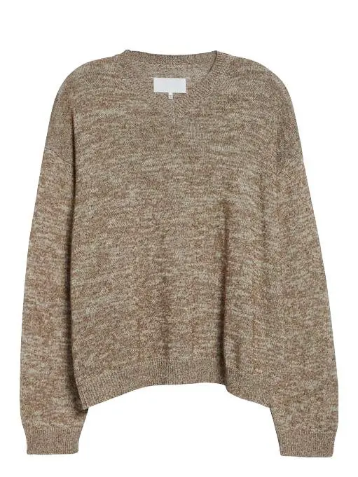 MAISON MARGIELA V-neck Sweater - Light Brown/beige