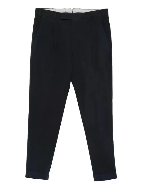 PT TORINO Pleated Tapered Trousers - Blue