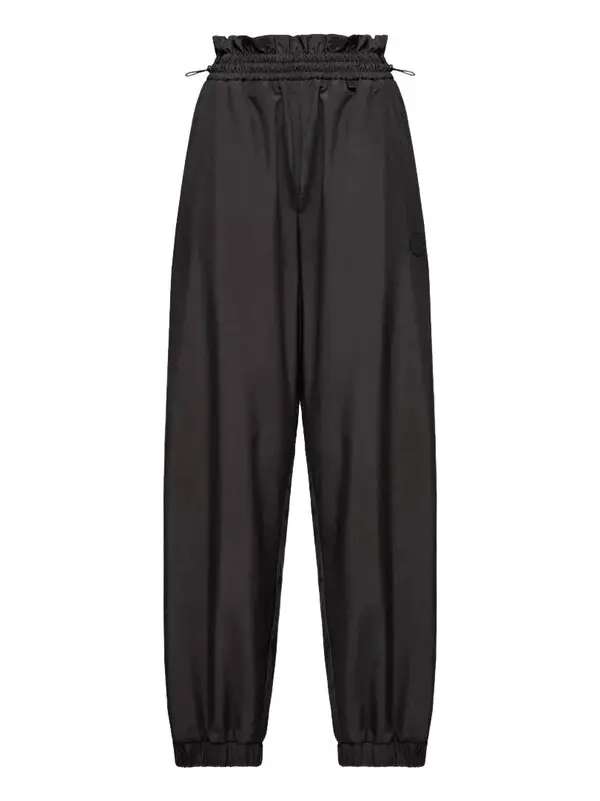 Moncler Drawstring Ruffled Track Pants - Black