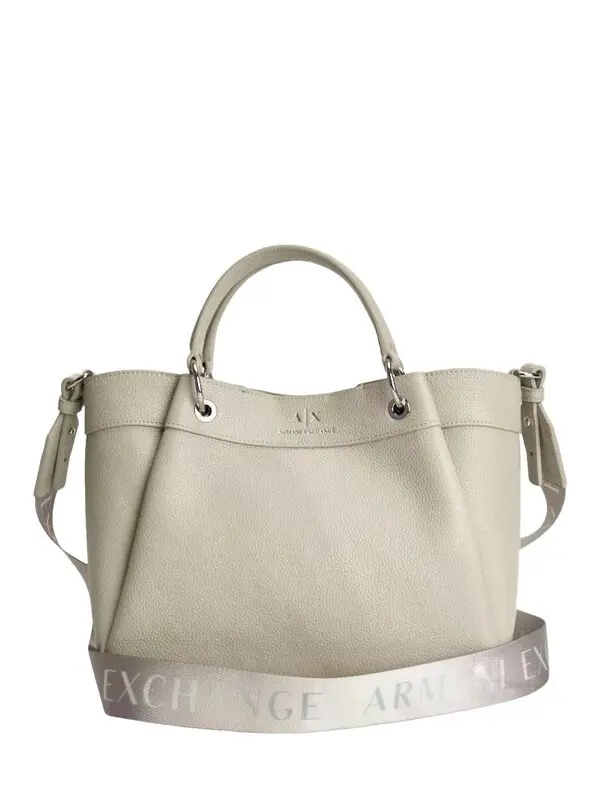 Armani Exchange Logo-detail Tote - Neutrals
