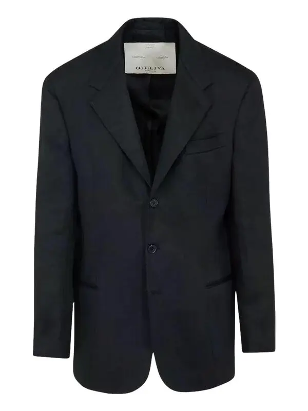 Giuliva Heritage Manfredi Single-breasted Blazer - Black