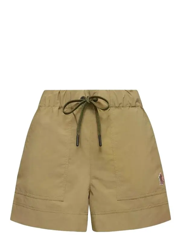 Moncler Technical Froissé Shorts - Green
