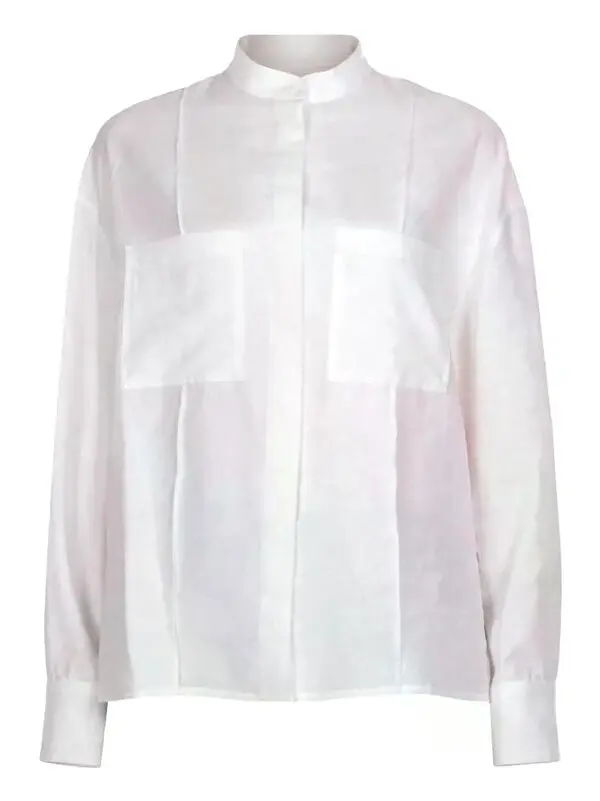 DONDUP Band-collar Shirt - White