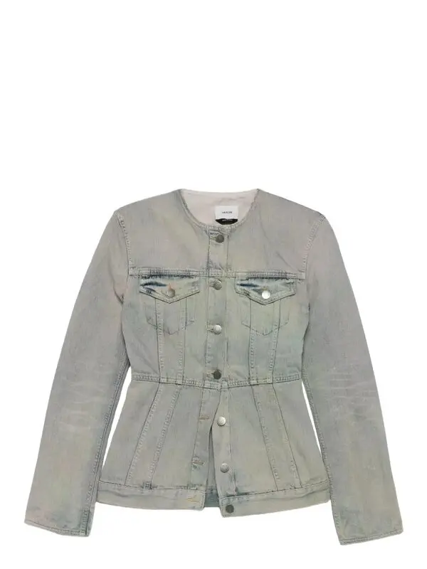 HAIKURE Button-up Denim Jacket - Blue